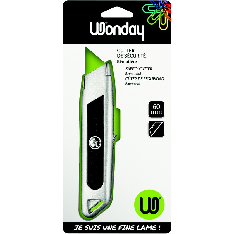 Cutter sécurité bi-matière - Wonday