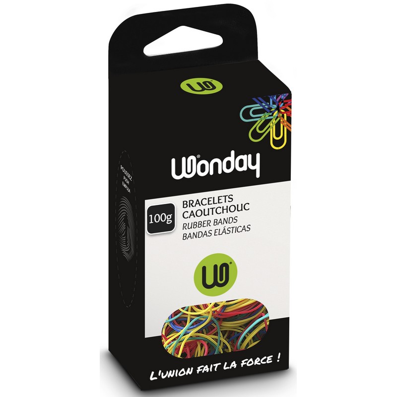 Élastiques assortis – Couleur -100g - Wonday
